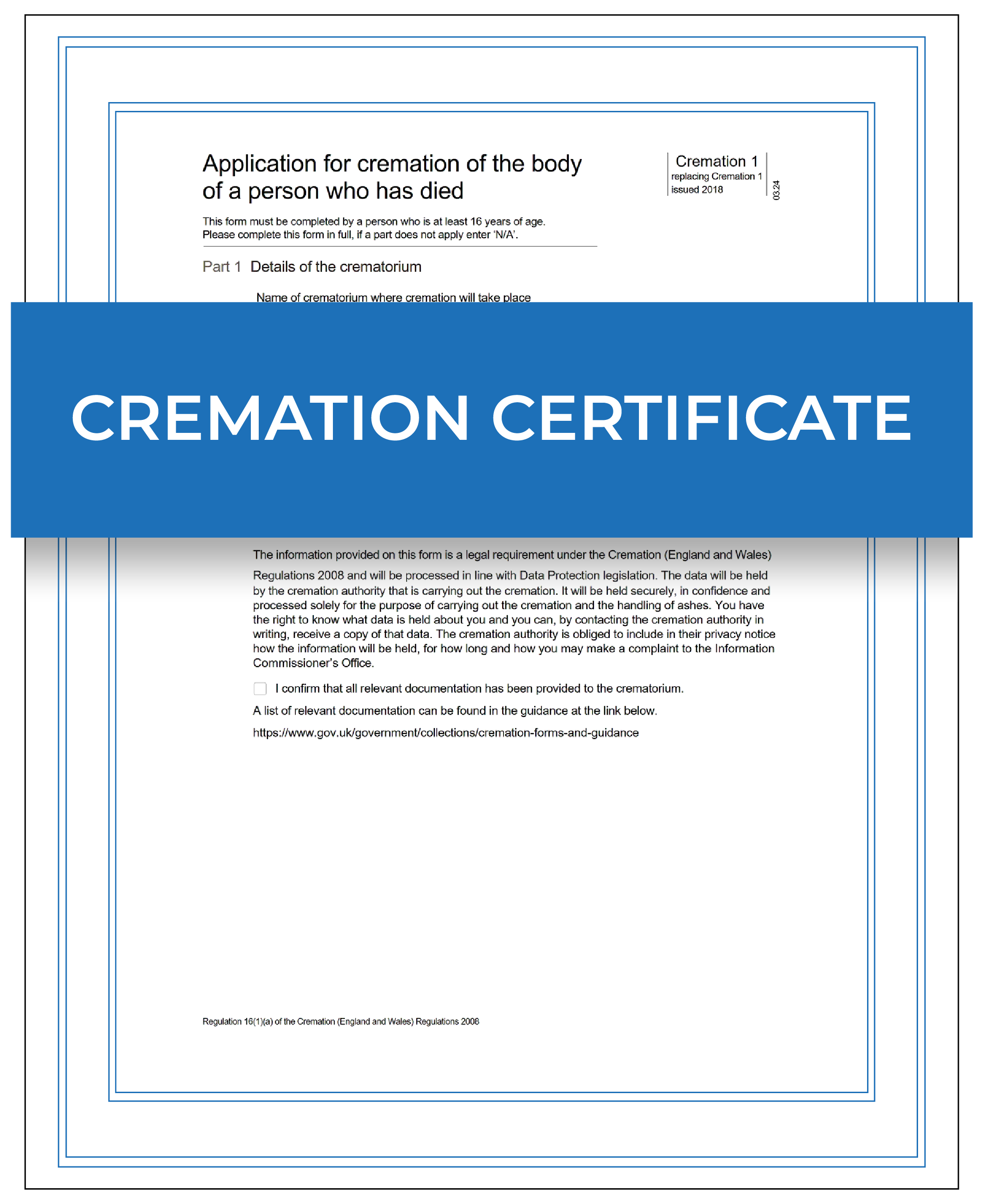 Cremation Certificate Apostille | UK Legalisation Service – 1st Apostille