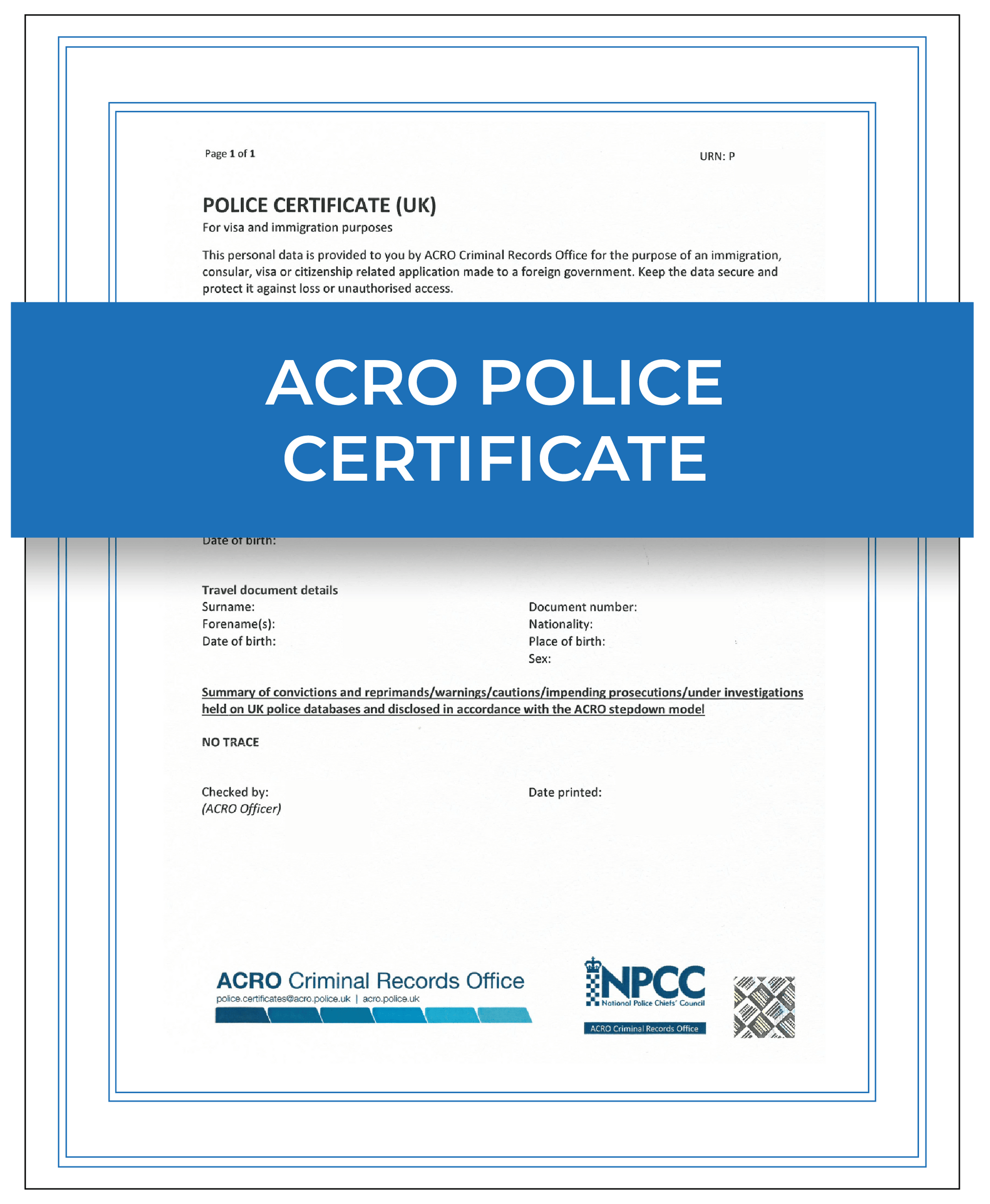 ACRO Police Certificate Apostille | Fast UK Legalisation Service – 1st ...