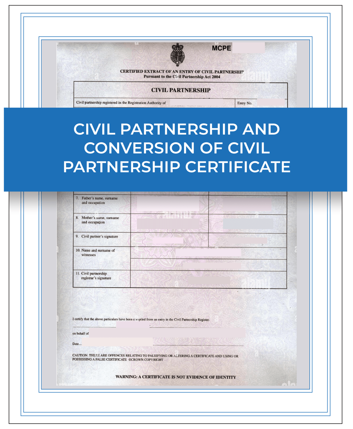 Civil Partnership Certificate Apostille | UK Legalisation – 1st Apostille