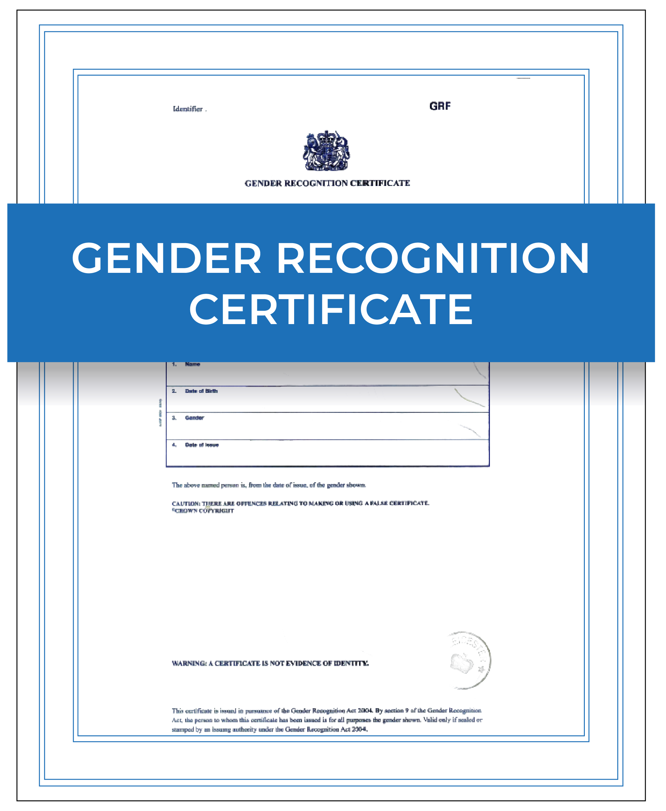 Gender Recognition Certificate Apostille | UK Legalisation – 1st Apostille