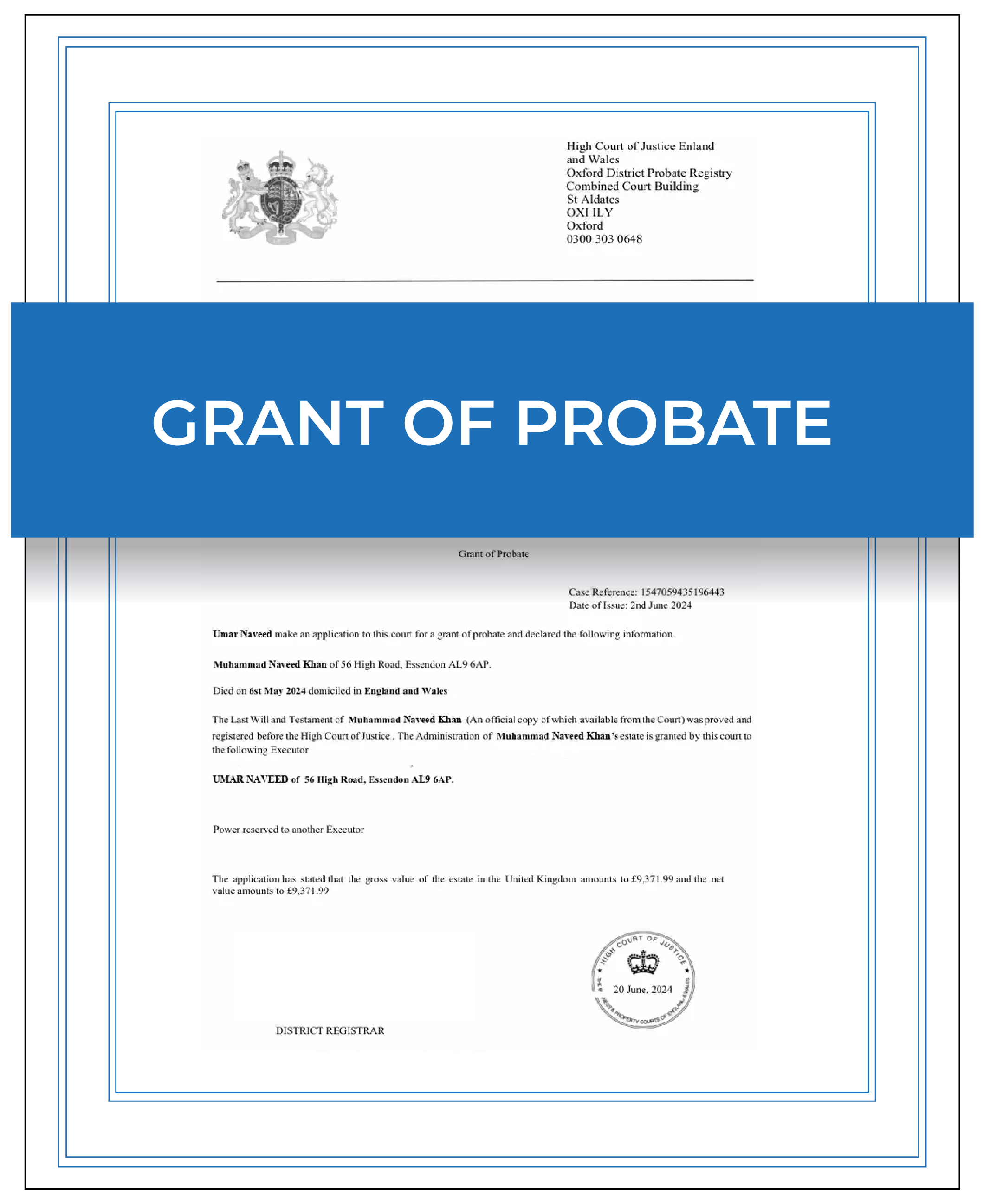 Grant of Probate Apostille | UK Inheritance Document Legalisation – 1st ...