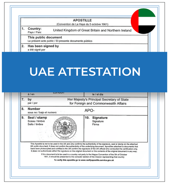 UAE Attestation Service | UK Document Legalisation – 1st Apostille