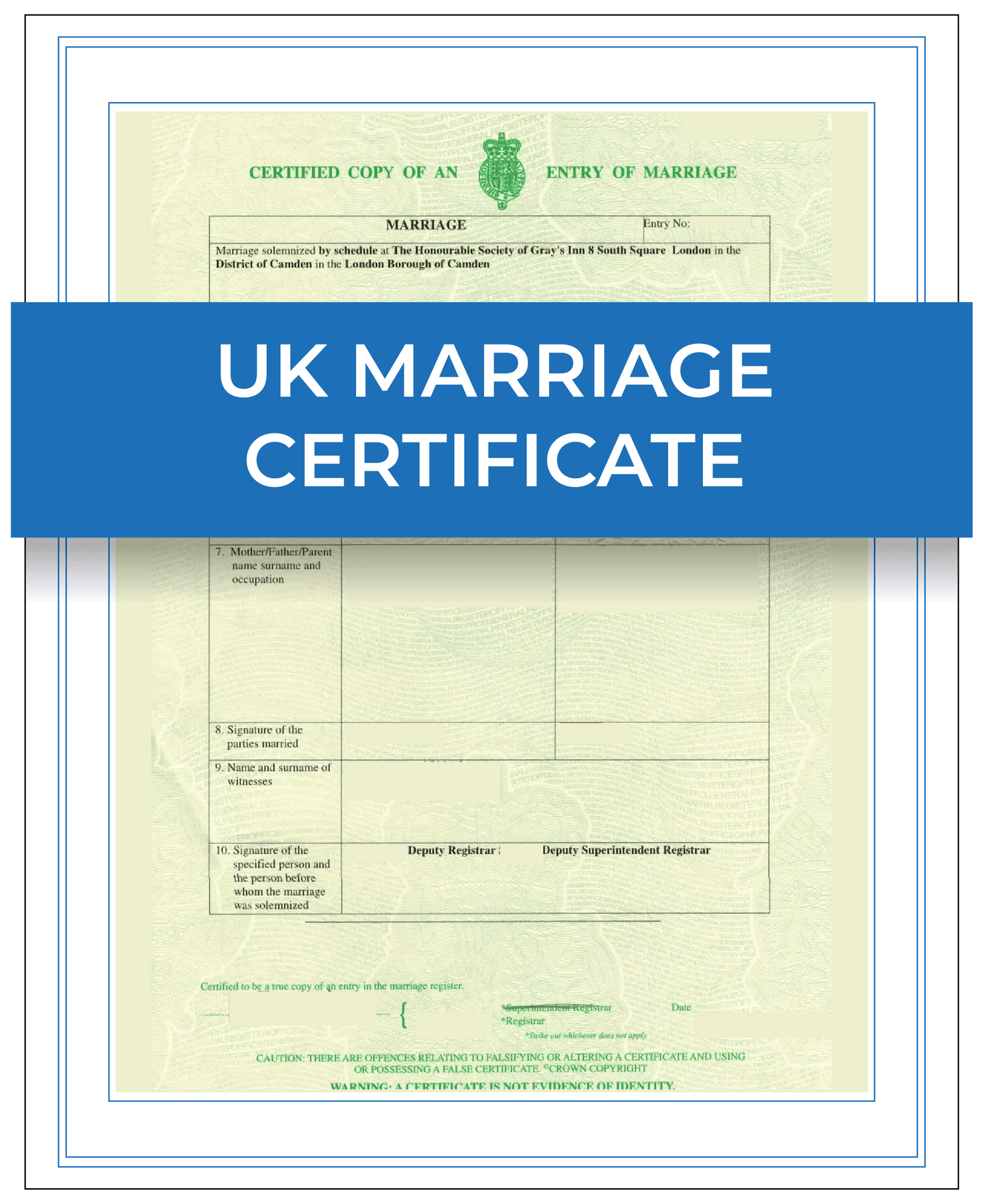 UK Marriage Certificate Apostille | Fast Legalisation Service – 1st ...