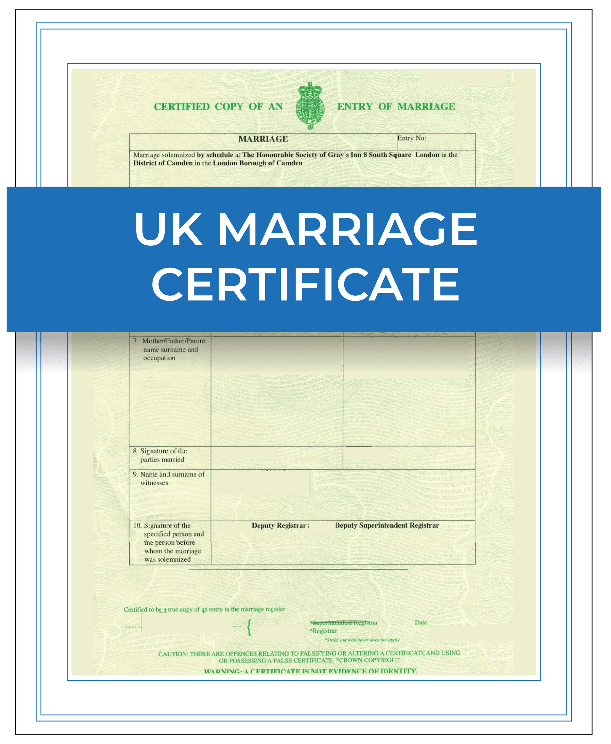 UK Marriage Certificate Apostille | Fast Legalisation Service – 1st ...